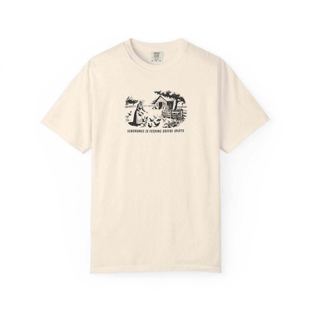 Sarcastic Humor T-shirt: Vintage Farm Graphic, Dark Humor Tee - Etsy