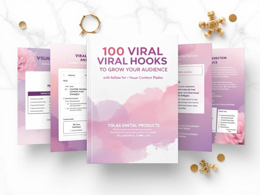 100 Viral Hooks Bundle | Social Media Content Strategy | 30 Days Growth ...