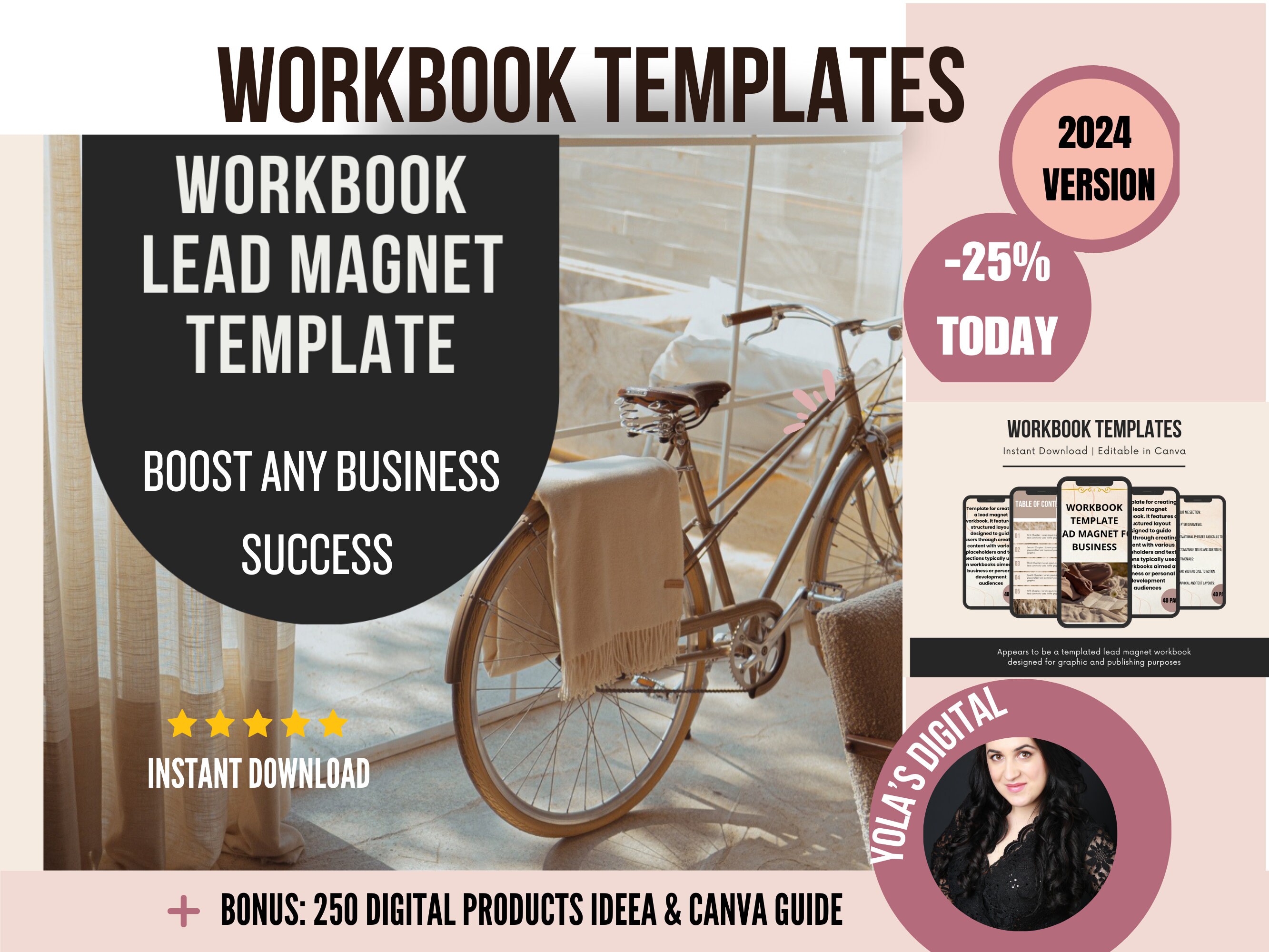 Personalized Workbook Template for Branding: Create Engaging Content ...