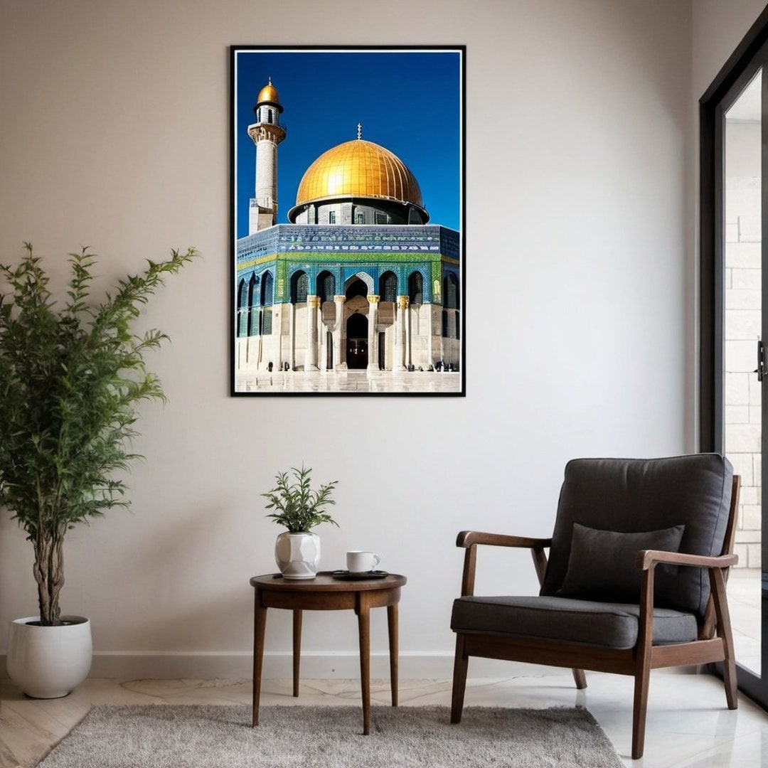 Masjid Al-aqsa Poster Palestine Wall Art Print On-demand - Etsy