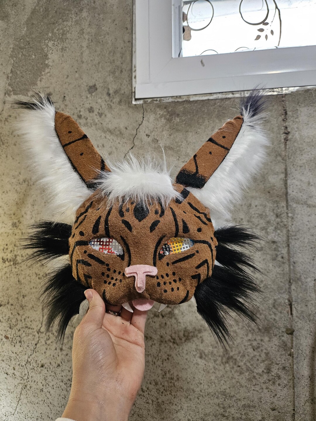 Therian Lynx Mask Fully Lined and Padded - Etsy