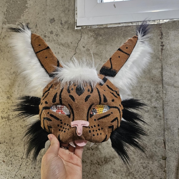 Lynx Therian Mask Etsy