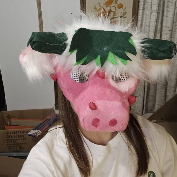 Cow Mask - Etsy