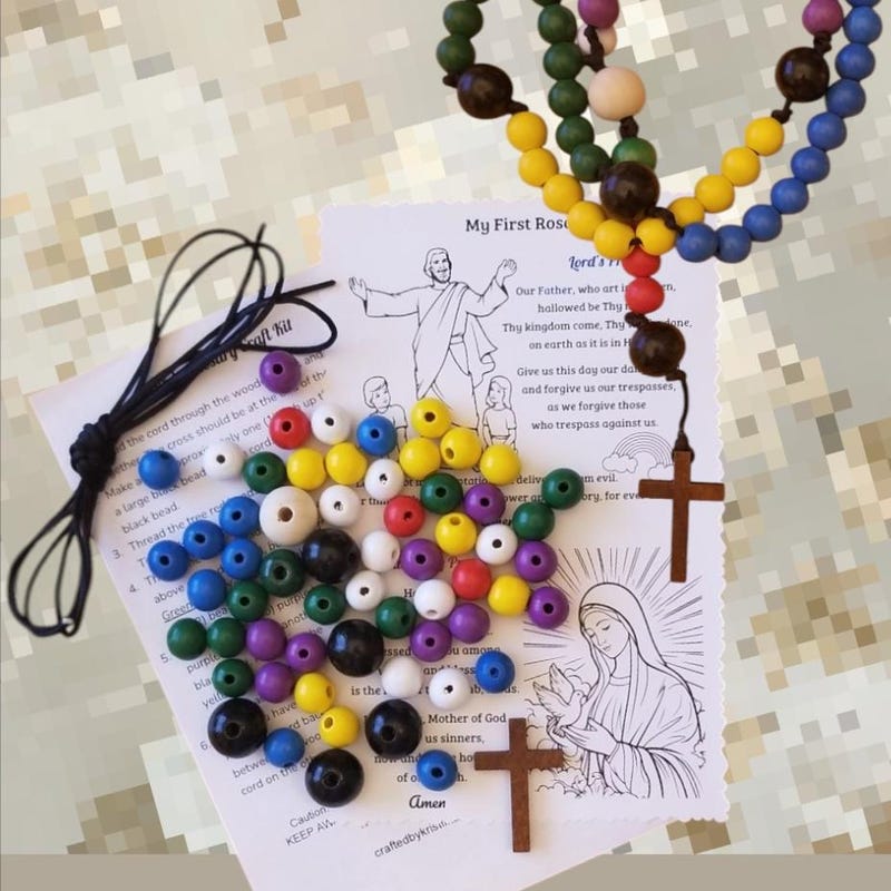 Kids Rosary Diy Kits - Etsy
