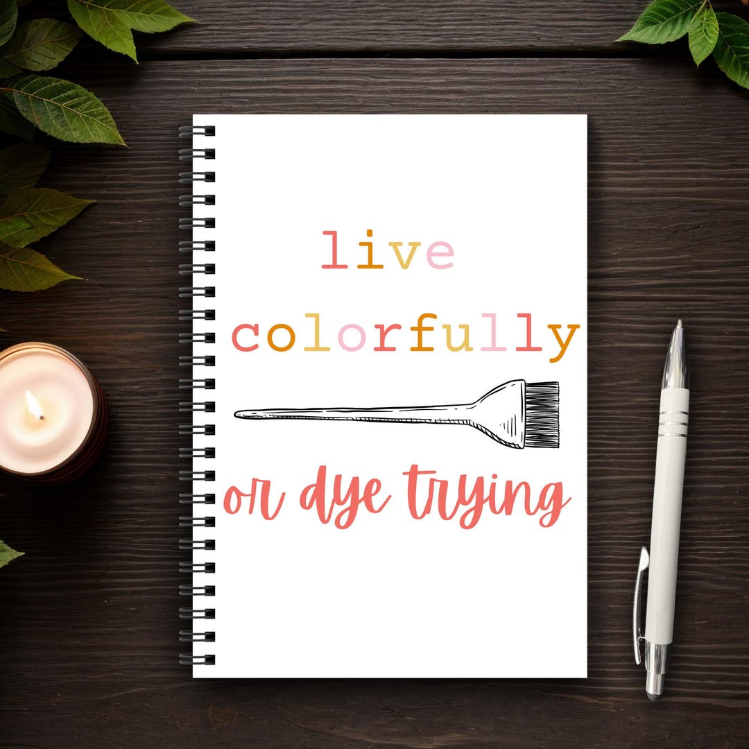 Funny Hair Stylist Spiral Notebook, Gift for Hairstylist, Hair ...