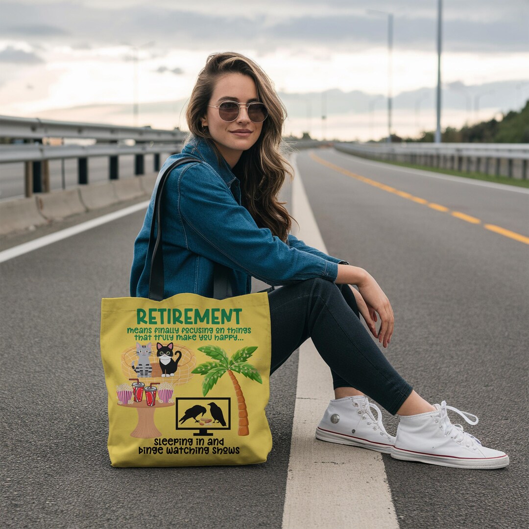 Funny Retirement Bag, What Makes You Happy, Cat Retirement Gift, Funny ...