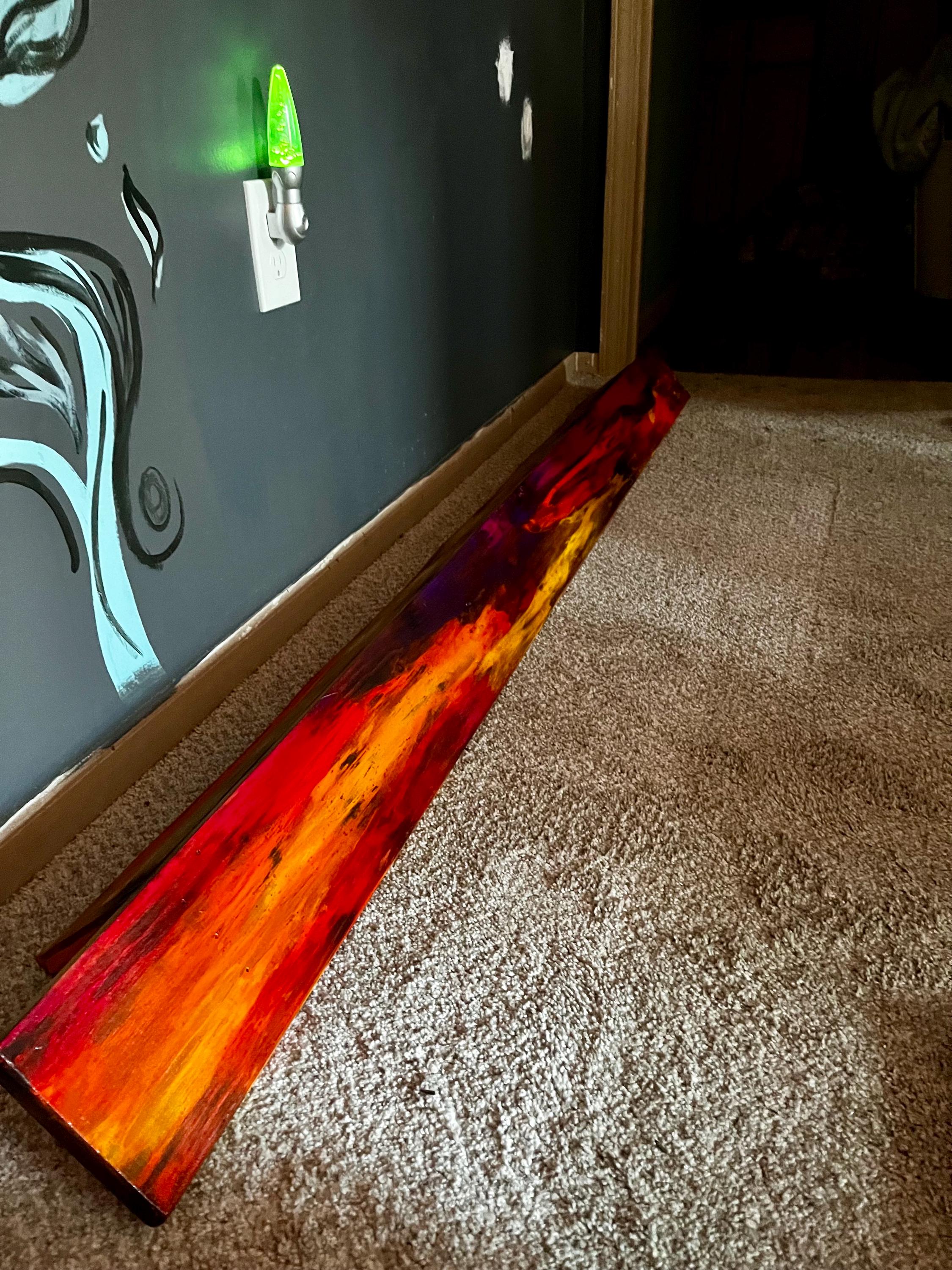 6ft, Solid Oak, Funky Unicorn Spit Shelf - Etsy