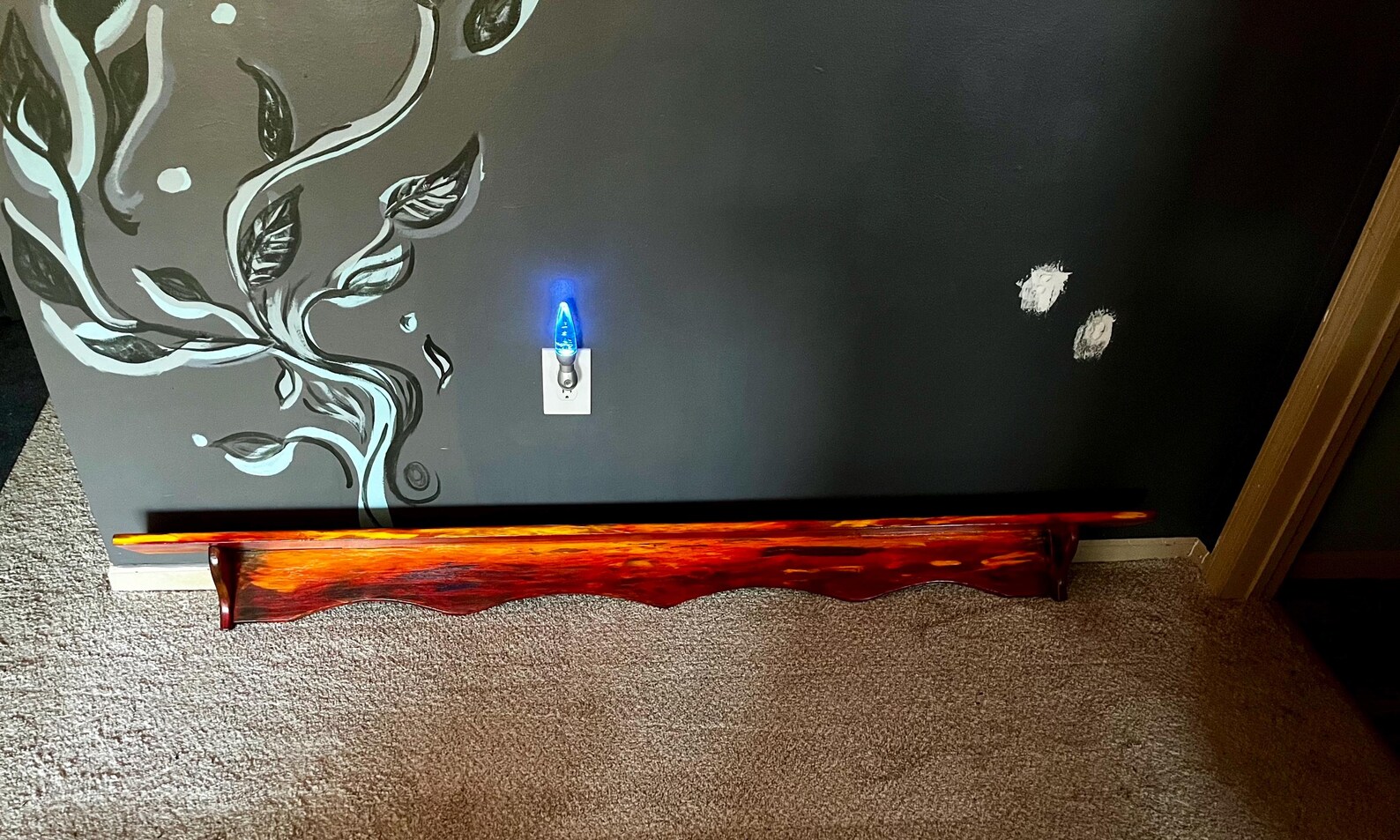 6ft, Solid Oak, Funky Unicorn Spit Shelf - Etsy