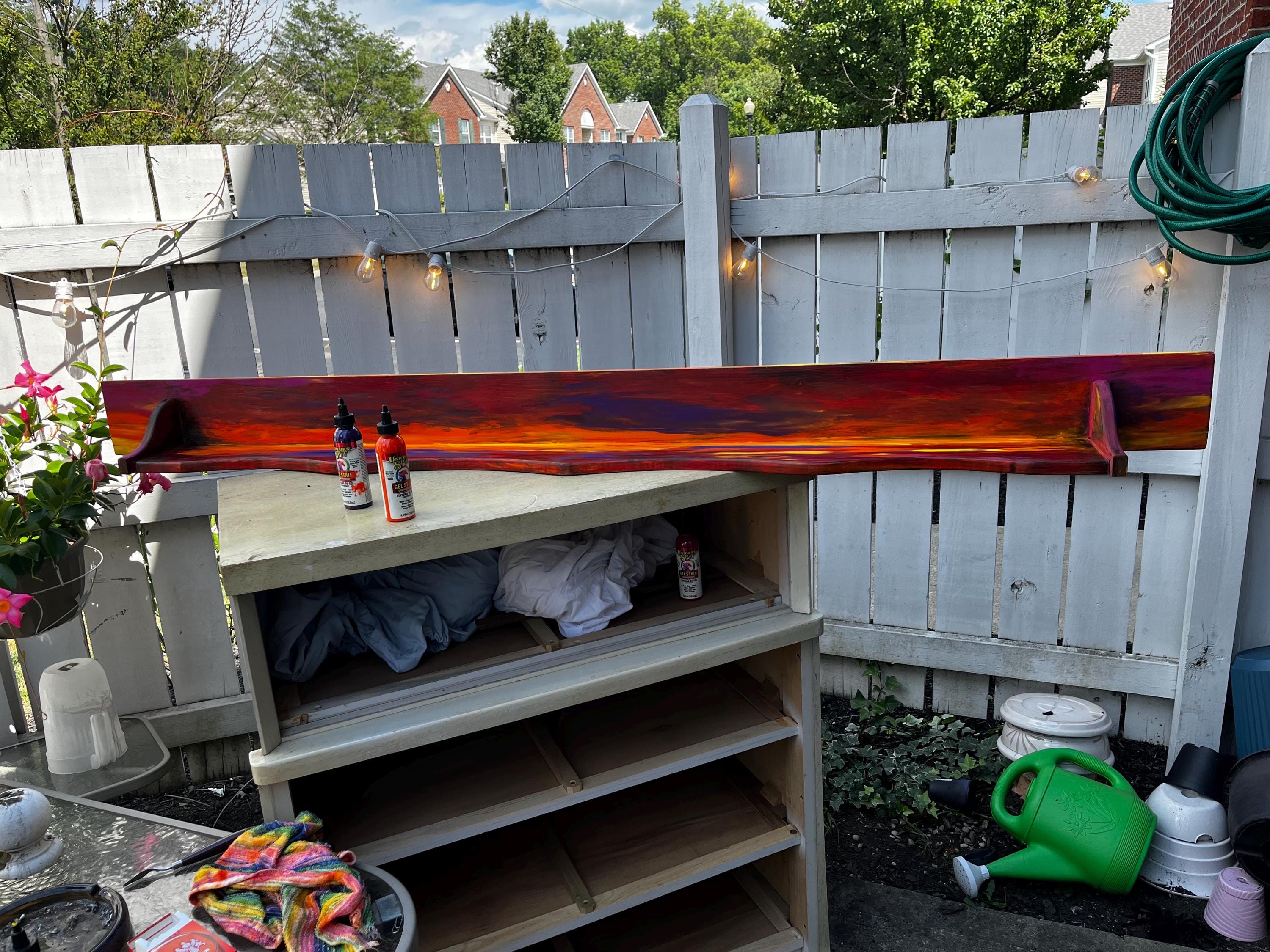 6ft, Solid Oak, Funky Unicorn Spit Shelf - Etsy