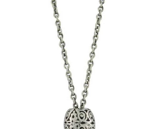 Biagi Slide Necklace 34 Inch Silver Victorian Drop - Etsy