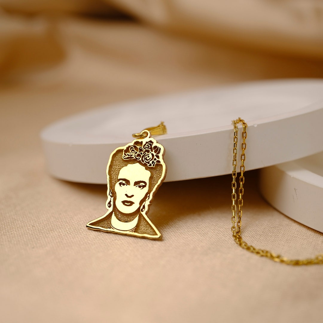 Frida Kahlo-inspired Gold Pendant Charms Boho Chic Statement Jewelry - Etsy