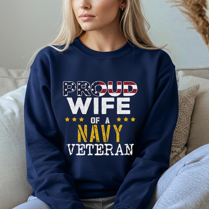 Veterans Wife Sweatshirts - Etsy