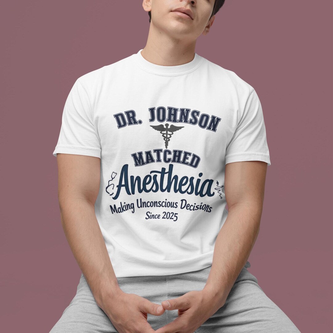 Medical Anesthesia Doctor Comfort Colors T-shirt, Unisex Match for ...