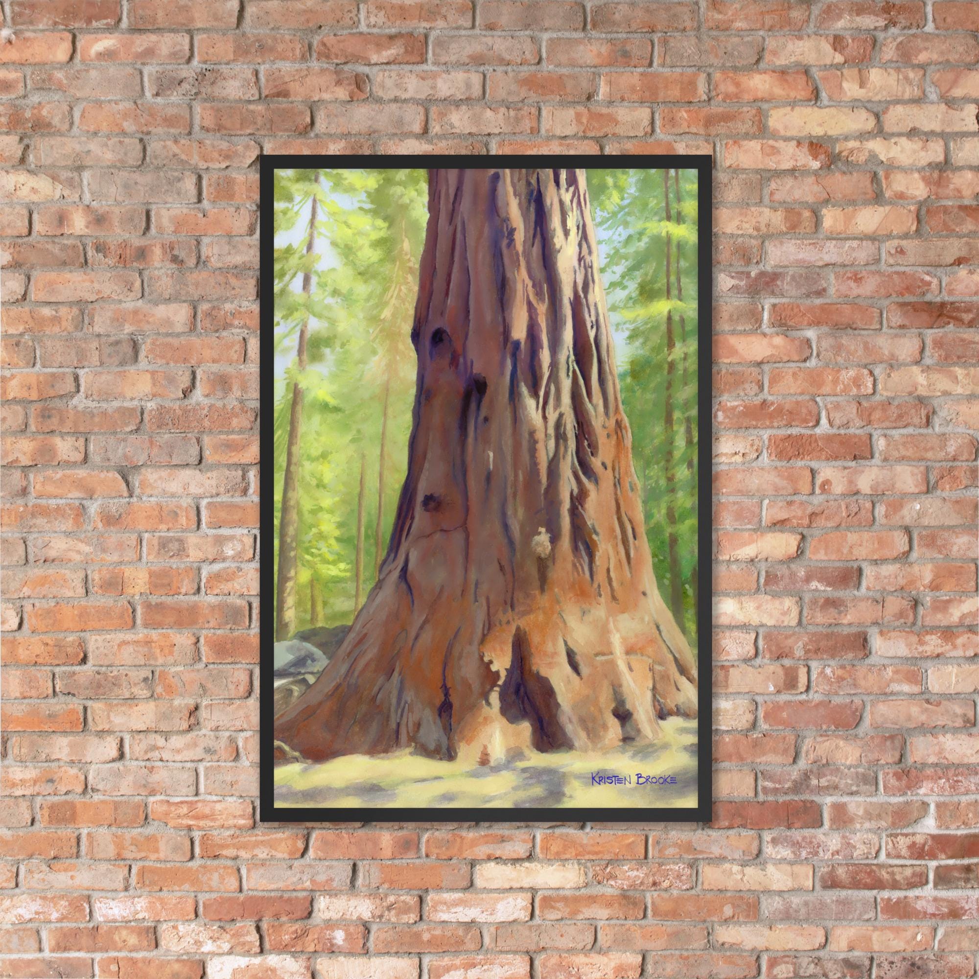 Big Red Sequoia - Framed Paper Art Print - Giclee Quality - "sequoia ...