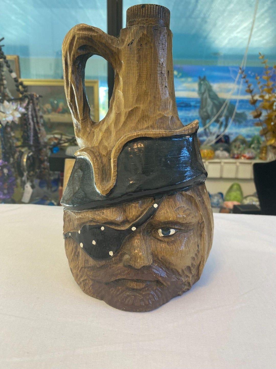 Rare Collectible Liquor Bottle Double Face Pirate Pot Made in Italy - Etsy