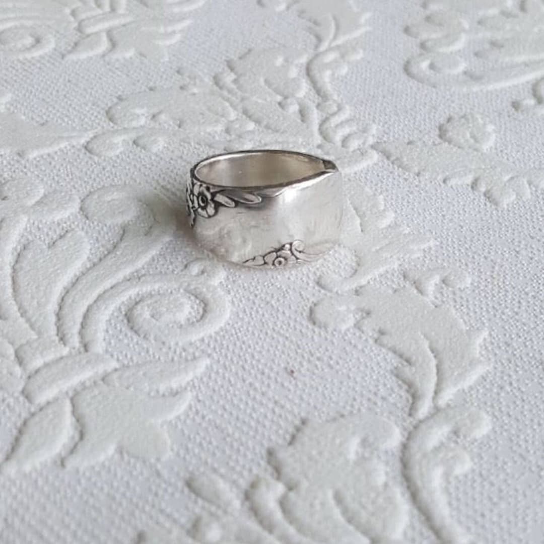 Bridal Wreath Spoon Ring - Etsy
