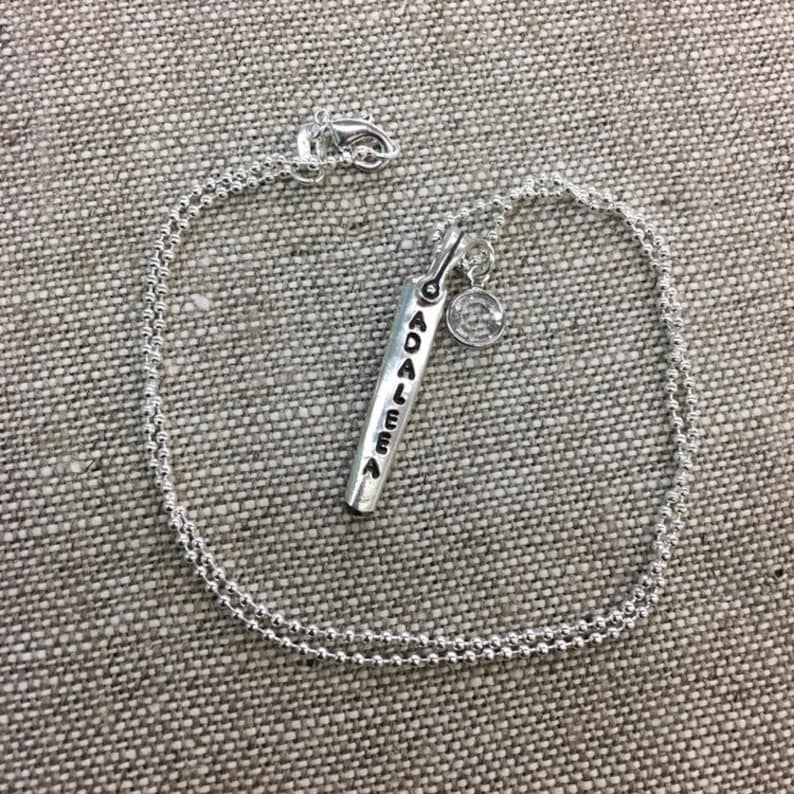 Custom Fork Tine Name Necklace - Etsy