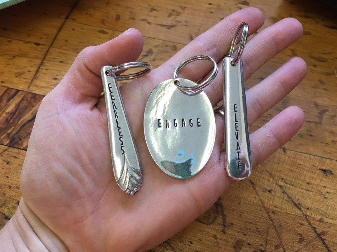 Whats Your Word Custom Stamped Keychain or Pendant - Etsy