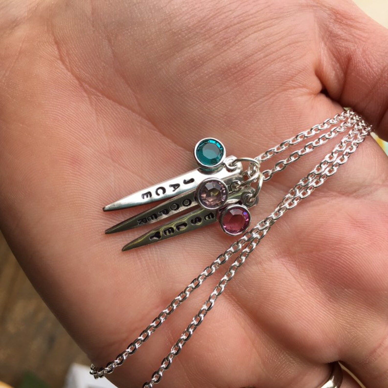 Custom Fork Tine Name Necklace - Etsy