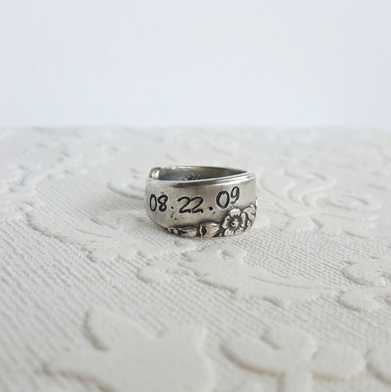 Custom Stamped Spoon Ring - Etsy