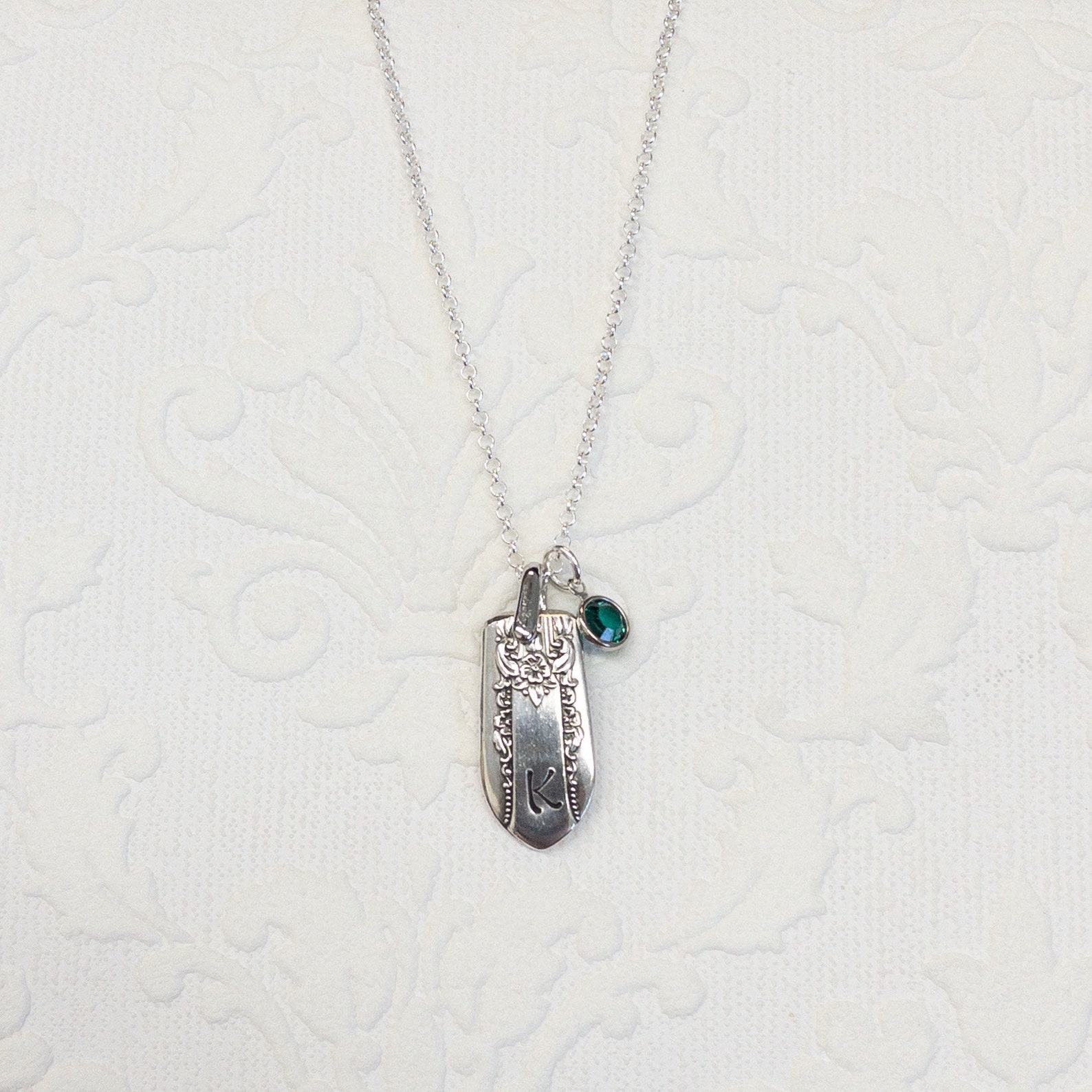 Stamped Word Spoon Handle Pendant - Etsy