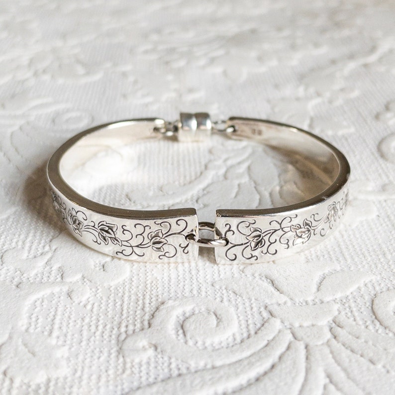 Silver Lace Handle Bracelet - Etsy