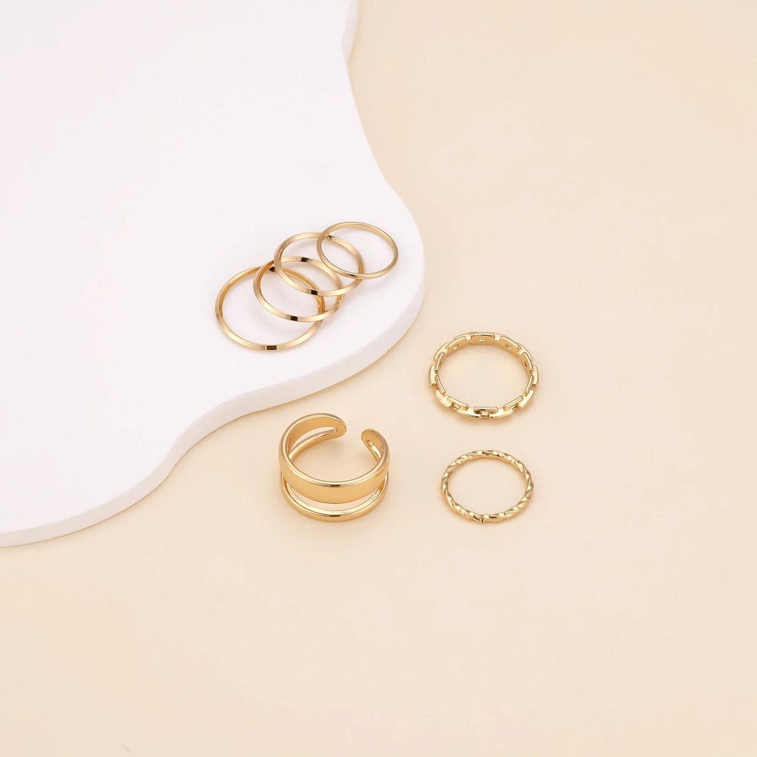 Lucky 7-piece Set Rings - Etsy
