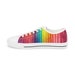 Men's Pride Spectrum Edge Low Cut Sneakers, Rainbow Geometric Shoes ...