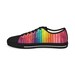Men's Pride Spectrum Edge Low Cut Sneakers, Rainbow Geometric Shoes ...
