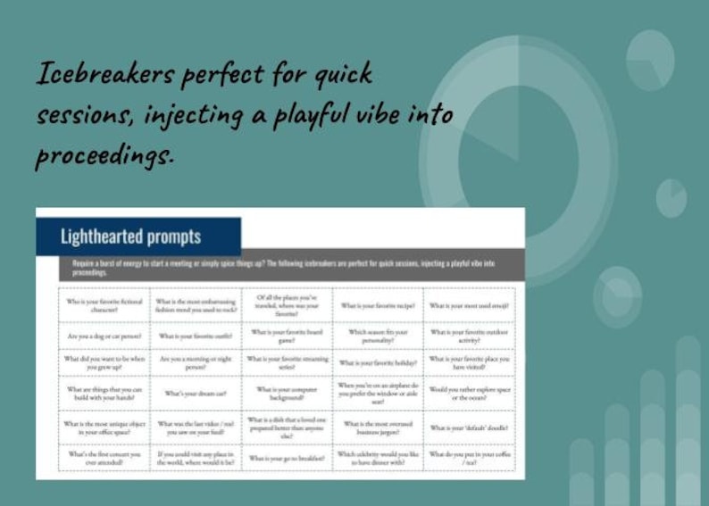 Professional Team Activity Printable | Workplace Ice Breaker and Team ...
