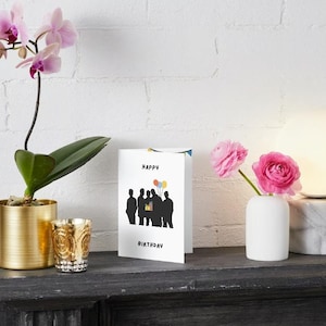 Printable Birthday Card | Boyband | Blockhead | Digital Birthday Cards ...
