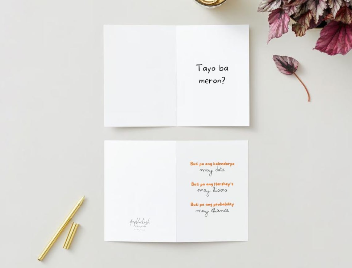 Printable Card Filipino Tagalog Digital Greeting Card Valentine Card ...