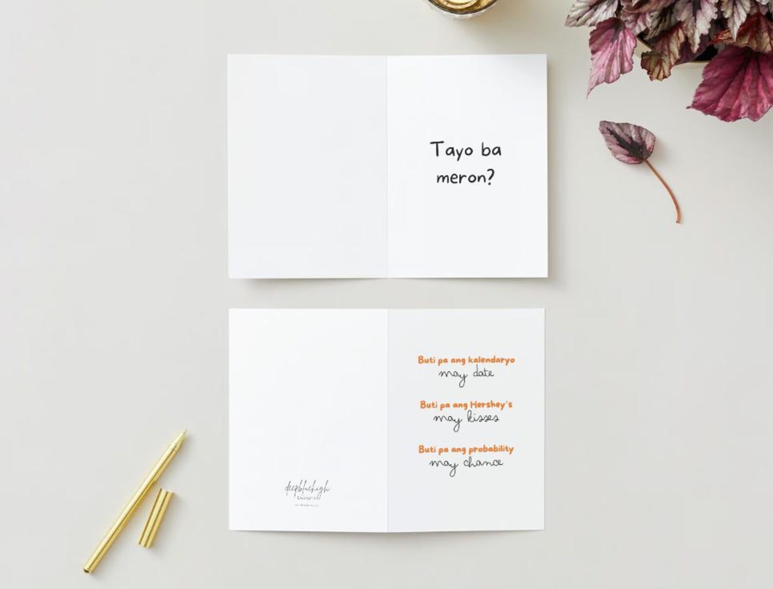 Printable Card | Filipino Tagalog | Digital Greeting Card | Valentine ...