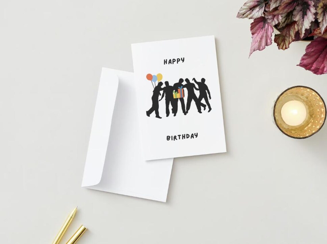 Printable Birthday Card Boyband NSYNC Army Digital Birthday Cards Happy ...