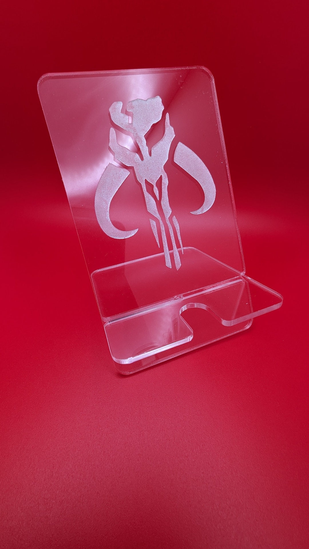 Custom Engraved Acrylic Phone Stand - Etsy
