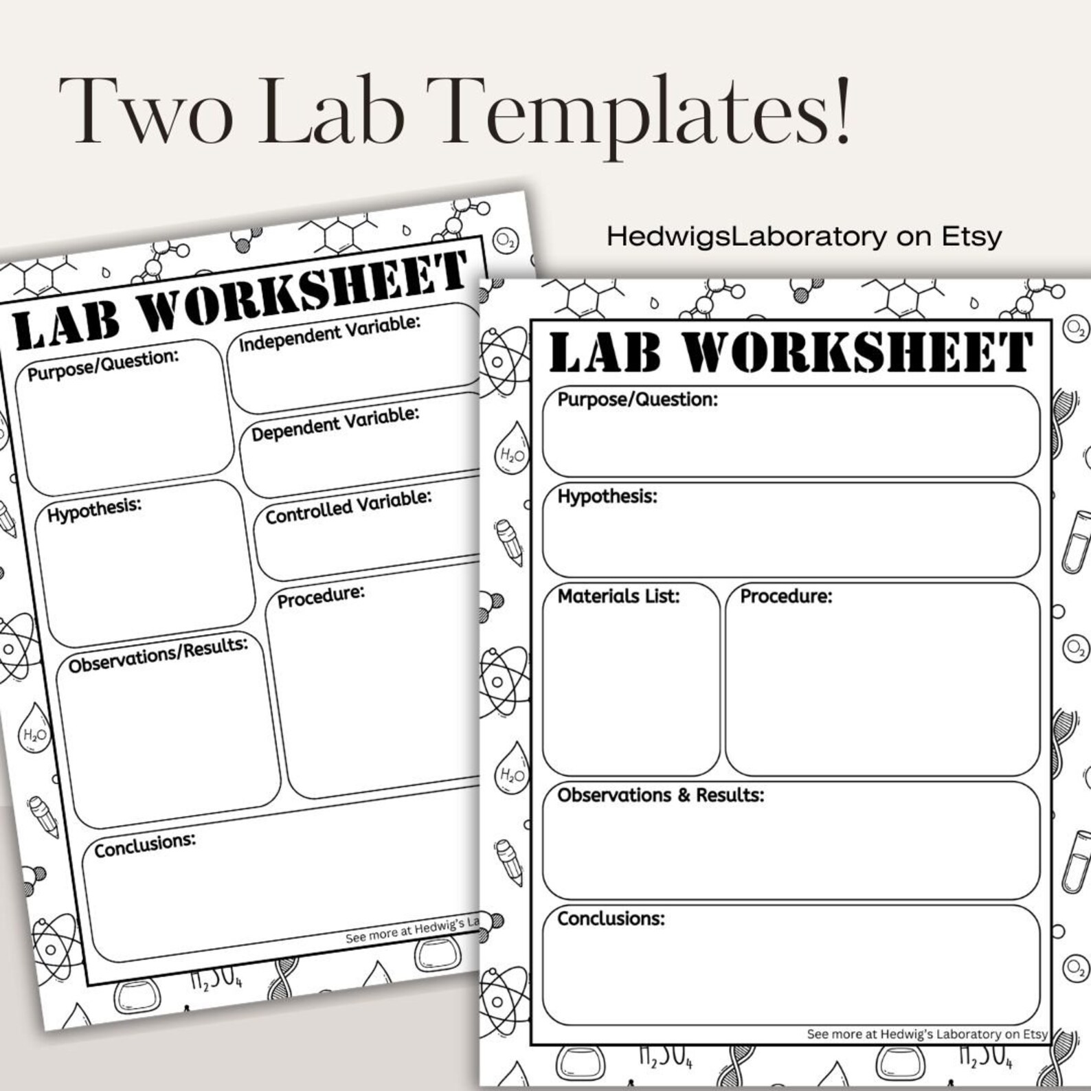 Scientific Method Mini-lesson Worksheets for Print or Tablet Use, Word ...