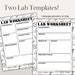 Scientific Method Mini-lesson Worksheets for Print or Tablet Use, Word ...