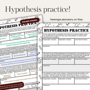 Scientific Method Mini-lesson Worksheets for Print or Tablet Use, Word ...