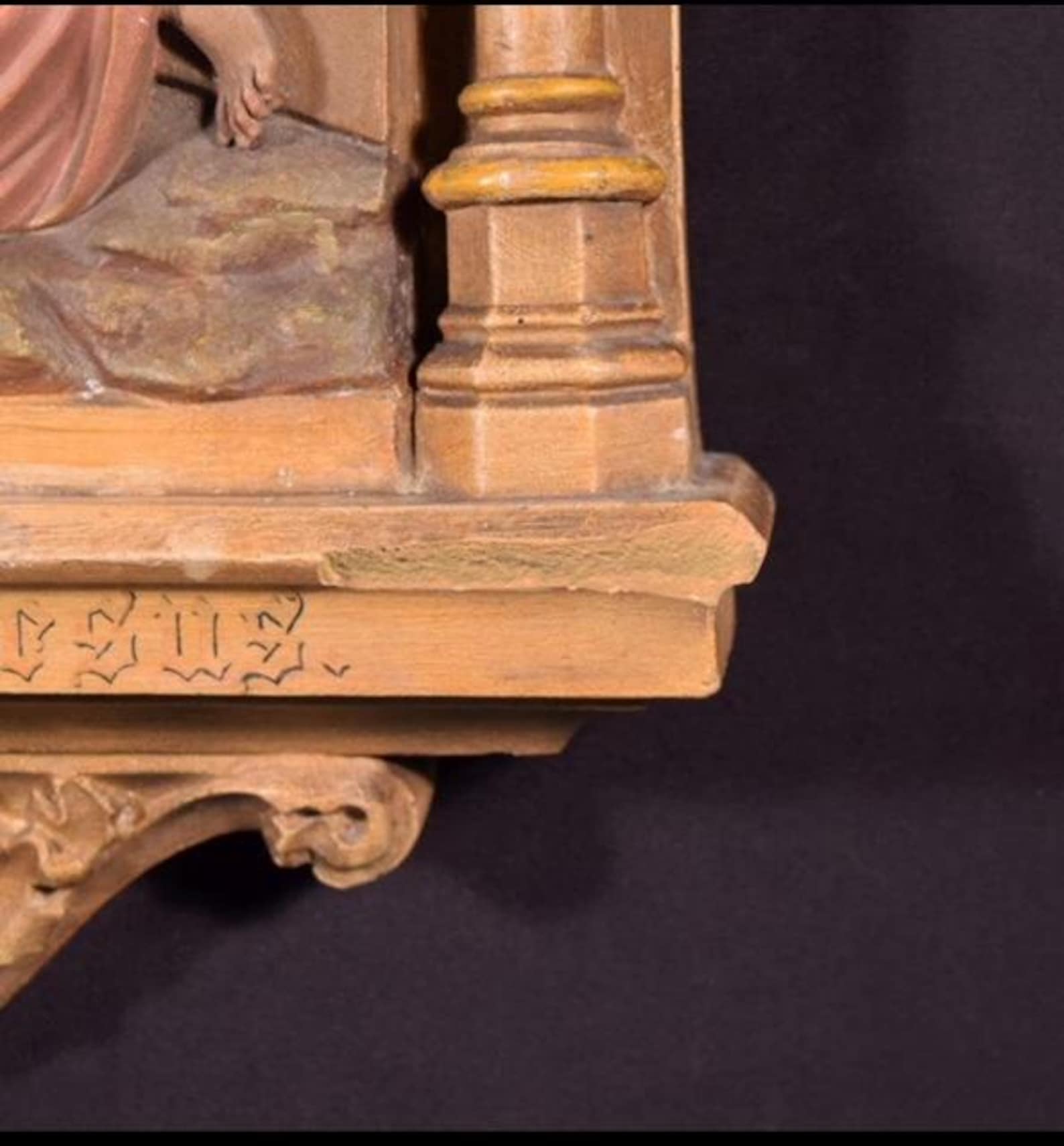 Antique Station of the Cross | Hand-painted Plaster | Late 1800s ...