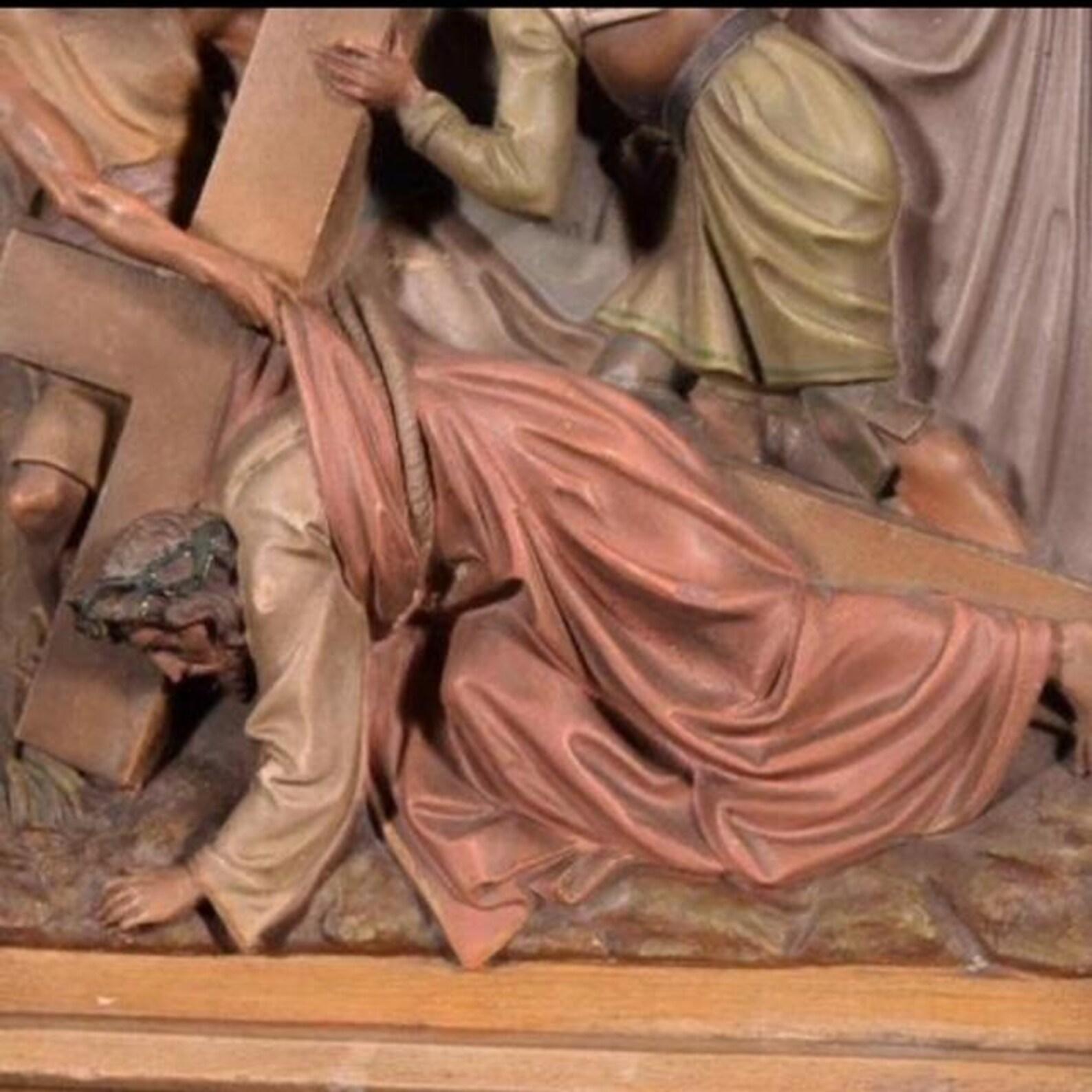 Antique Station of the Cross | Hand-painted Plaster | Late 1800s ...