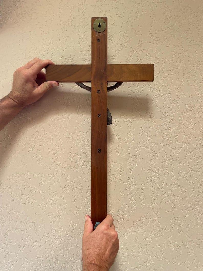 Handcrafted Wooden Crucifix 24 X 12 - Etsy