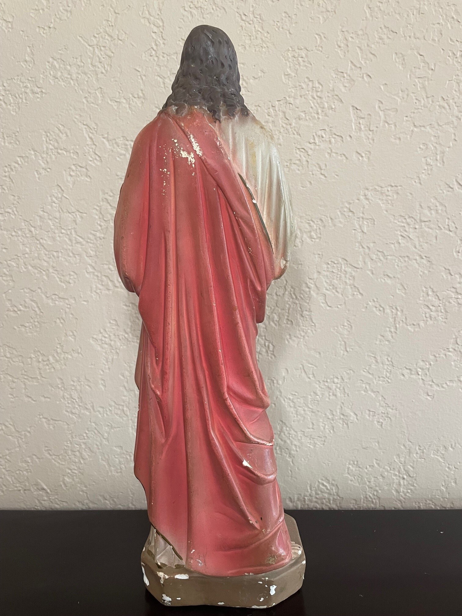 Vintage-inspired Sacred Heart of Jesus Chalkware Statue 13 Tall - Etsy