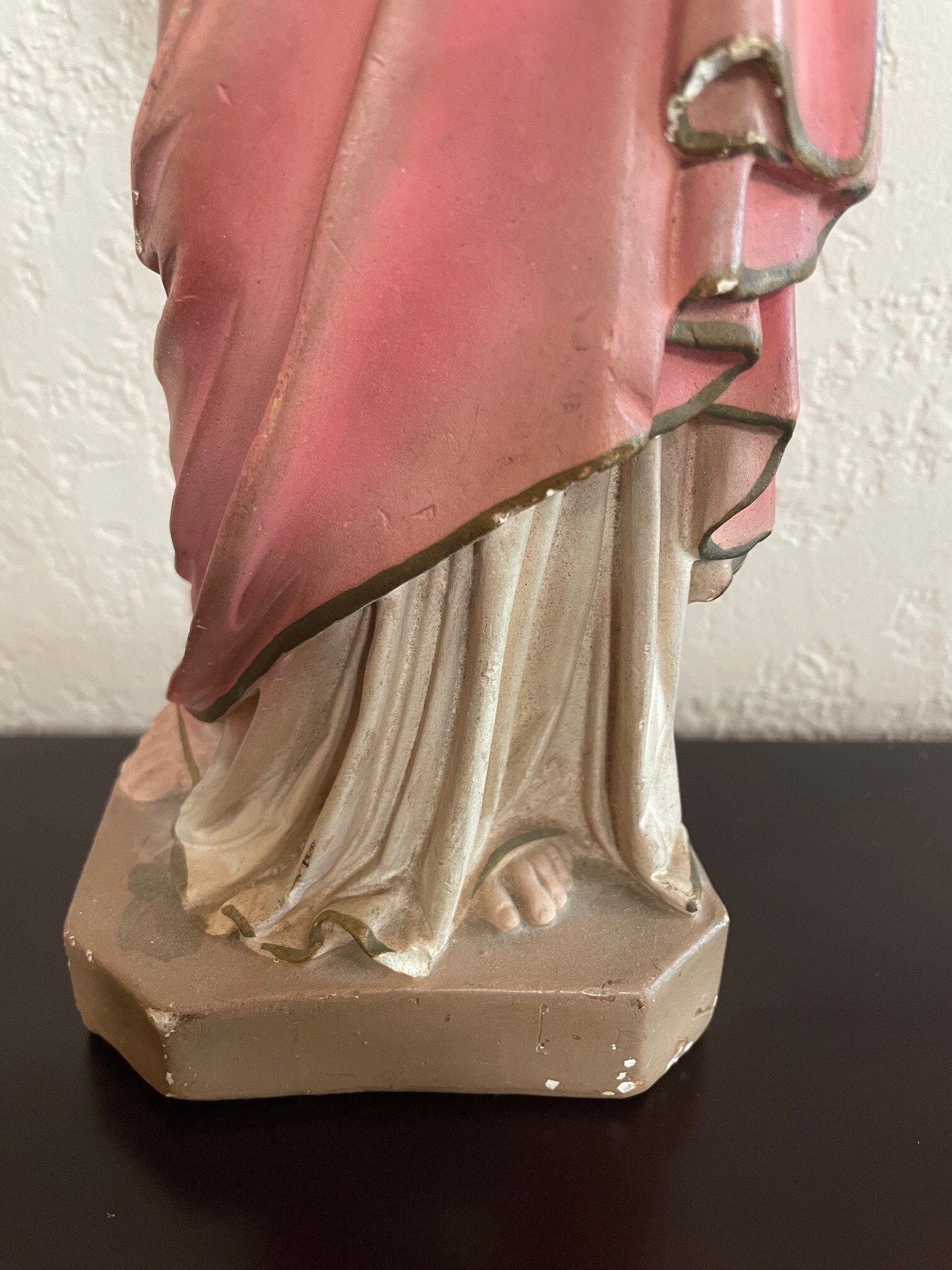 Vintage-inspired Sacred Heart of Jesus Chalkware Statue 13 Tall - Etsy