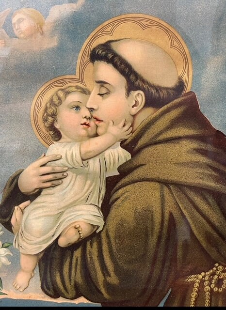 Vintage Art Print of Saint Anthony of Padua - Etsy