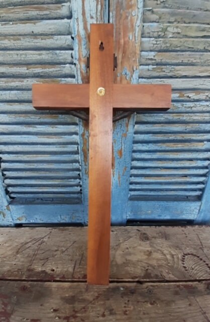 Extra Large Vintage Wooden Crucifix for Wall Mounting - Etsy