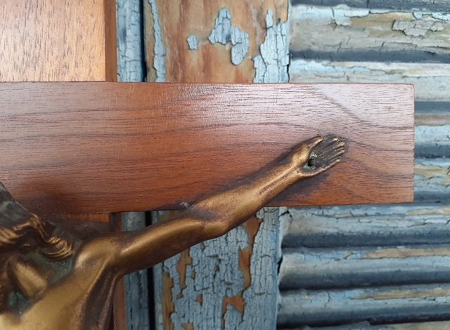 Extra Large Vintage Wooden Crucifix for Wall Mounting - Etsy
