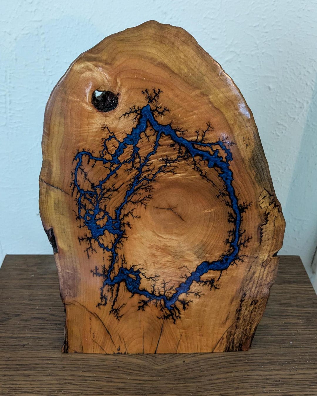 Fractal Burned Wood Resin Art - Etsy