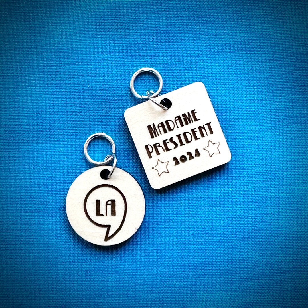 Madame President Stitch Markers harris 2024 - Etsy