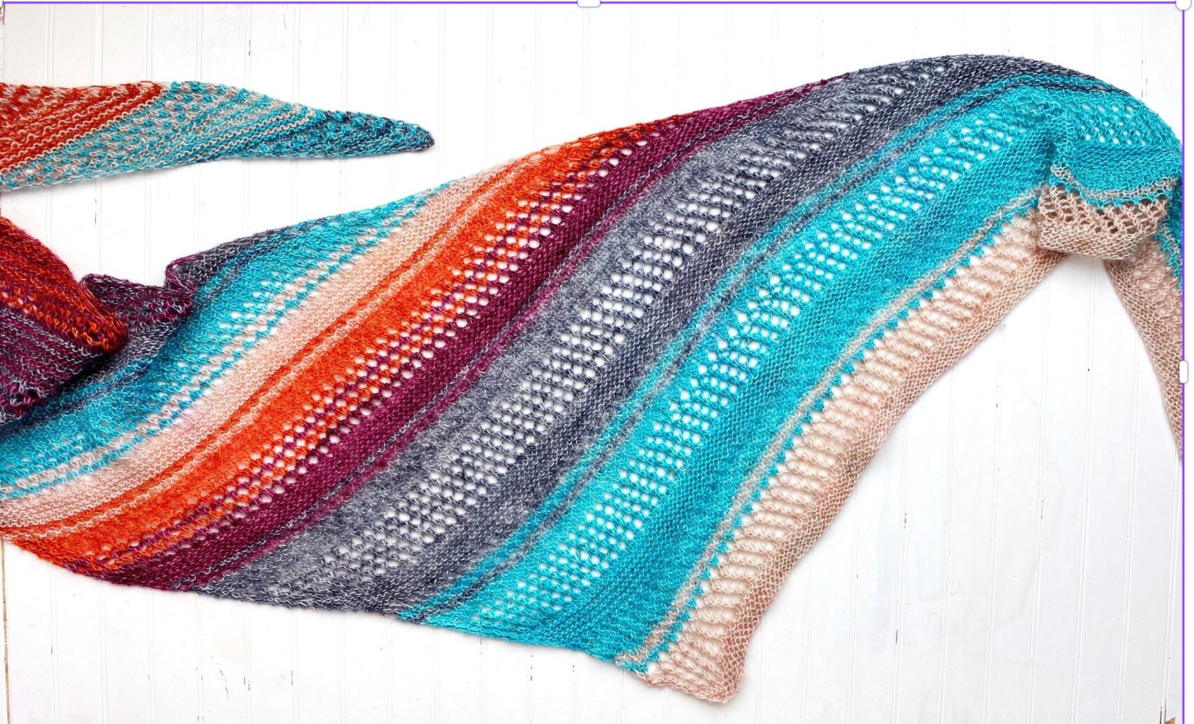 Vivid Valentine Knit Boomerang Scarf Pattern - Etsy Canada