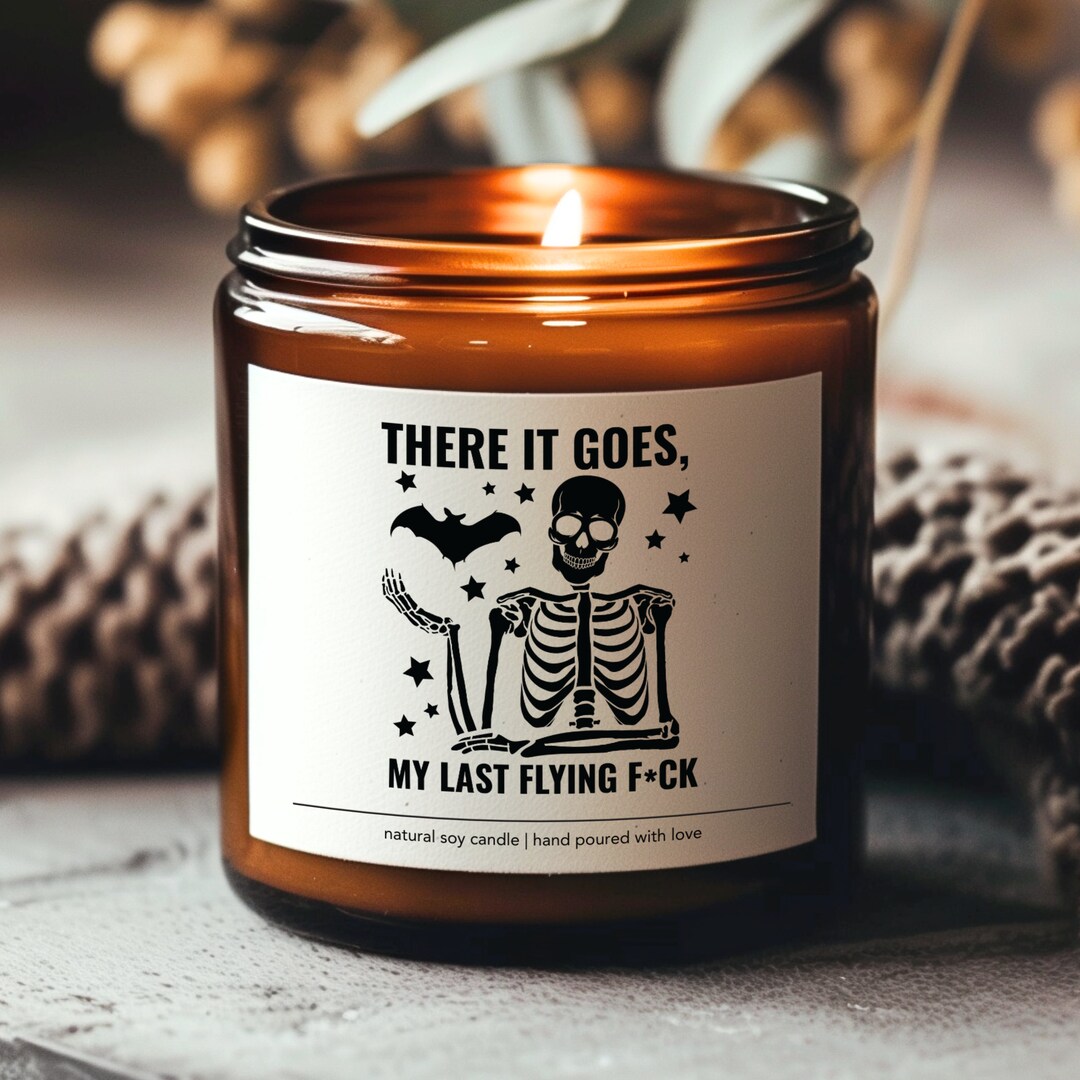 My Last Flying F*ck Soy Candle, Funny Friend Gift, Halloween Decor ...